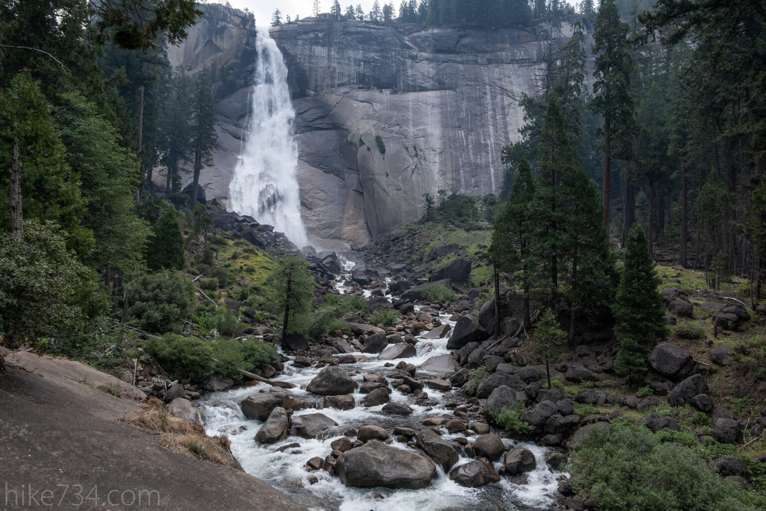 Half Dome, Vernal Fall, and Nevada Fall - Hike 734
